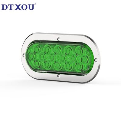 China IP67 Waterproof 6 inch Red OvalStop Brake Lights LED Trailer Tail Light Kit for Trucks Trailer for sale
