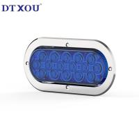 China IP67 Waterproof 6 inch Red OvalStop Brake Lights LED Trailer Tail Light Kit for Trucks Trailer for sale