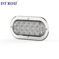 China IP67 Waterproof 6 inch Red OvalStop Brake Lights LED Trailer Tail Light Kit for Trucks Trailer for sale