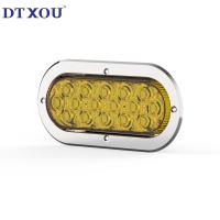 China IP67 Waterproof 6 inch Red OvalStop Brake Lights LED Trailer Tail Light Kit for Trucks Trailer for sale