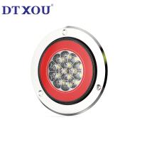 China 0.2 Kg 4 Inch Round LED Light Auto Spare Parts Side Lamp Stainless Steel Side Cover for Universal Cars for sale