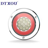 China 0.2 Kg 4 Inch Round LED Light Auto Spare Parts Side Lamp Stainless Steel Side Cover for Universal Cars for sale