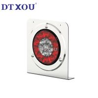 China 4-inch LED Stainless Steel 1-Hole Truck Trailer Tail Light Assembly for Universal Fit for sale