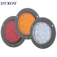 China 4 Inch red amber white LED truck trailer rear stop tail lamp for sale