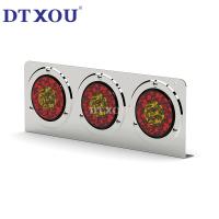 China Universal Year LED Rear Tail Light for Trailer Truck RV Tractor 4 Inch 3-Hole Bracket for sale