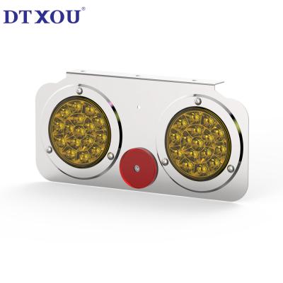 China Universal Trailer Stainless Steel Waterproof Taillight Combination Lamp Holder 3.0W for sale