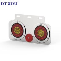 China 4-inch LED combination taillight bracket trailer truck rear taillight warning light brake stop taillight turn indicator light for sale