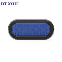 China Design 16Led Oval Truck Taillights with Black Rubber Rings Original Hole Installation for sale
