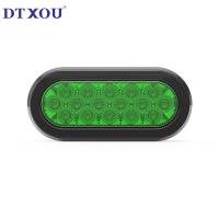 China Design 16Led Oval Truck Taillights with Black Rubber Rings Original Hole Installation for sale