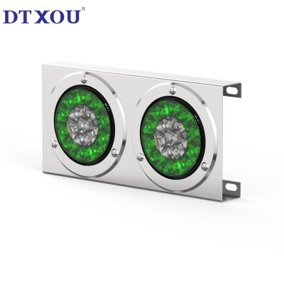 China Waterproof 4inch Square 2-Hole Combination Trailer Tail Light Exceptional Performance for sale
