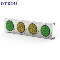 China Stainless steel waterproof and cold resistant 4-hole combination taillight bracket brake turn signal LED trailer marker light for sale