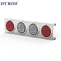China Stainless steel waterproof and cold resistant 4-hole combination taillight bracket brake turn signal LED trailer marker light for sale