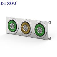 China Waterproof and cold resistant 3-hole stainless steel truck combination tail light semi trailer accessories for sale