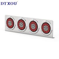 China Iron Material Inch LED 4 Hole Bracket Trailer Tail Light Combination Brake Indicator Light for sale