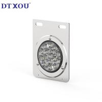 China Stainless steel waterproof 4-inch circular LED bracket, semi trailer truck tail light, turn brake light for sale
