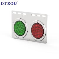 China High quality waterproof and cold resistant 4-inch 2-hole LED square combination trailer tail light stainless steel bracket for sale