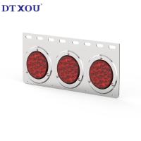 China 3-hole LED trailer tail light bracket brake turn signal light suitable for trailers, trucks, and caravans for sale
