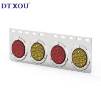 China Easy to install truck LED tail light 4-hole combination bracket turn signal brake reverse signal light for sale