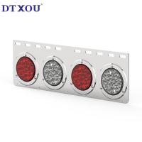 China Easy to install truck LED tail light 4-hole combination bracket turn signal brake reverse signal light for sale