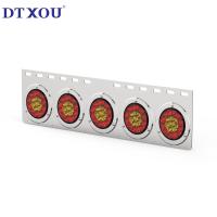 China Stainless Steel Bracket LED Tail Lights for Truck and Trailer 4-inch Circular Shape for sale