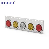 China Waterproof and cold resistant trailer 4-inch LED tail light stainless steel 5-hole bracket for sale