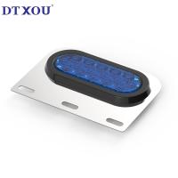 China 6 Inch 10-30v Car Tail Lights Arrows Style 35 Led Lamp Truck Trailer Amber Turning Signal Light Oval Tail Light for sale