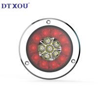 China 12-24v Led Combination Truck Tail Light with Universal Fit and Stainless Steel Chrome for sale