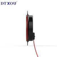 China Leds 12v 24v Round Combination Tow Truck Trailer Led Running Interior Strobe Flash Rear Lights With Chrome Ring for sale