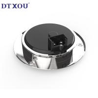 China 12v 4 Inch 16 Led Round Tail Light With Chrome Bezel For Truck Trailer for sale