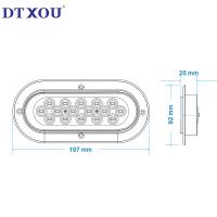 China Oval Tail Lights Stop Brake Led Taillights For Truck Trailer Vehicles for sale