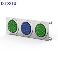 China Stainless steel 3-hole Led trailer truck side marker light with bracket reflector surface installation Led light Rv camping vehi for sale