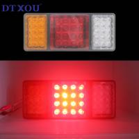 China Universal 12v 24v Three Lens Combination Led Tail Light With Plastic Plate Stop Turn Signal Back Reversing Rear Lamp for sale