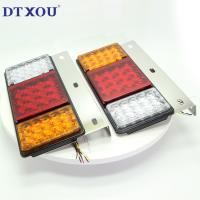 China 2023 New 12v 24v 4-inch square three in one truck trailer combination taillights for sale