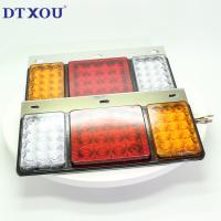 China 2023 New 12v 24v 4-inch square three in one truck trailer combination taillights for sale