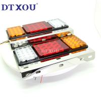 China 12v 24V Led parking and reversing lights, three in one truck trailer LED combination tail lights for sale