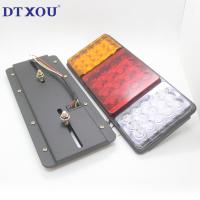 China High Efficiency Energy Saving Ip67 Waterproof 12v 24v Amber Red White Color Three Lens Combination Tail Light for sale