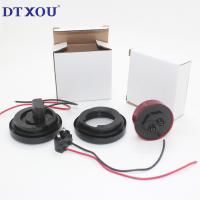 China Warranty 12v 24v 4 Diodes 2 Inch Round Amber Red Led Side Marker Lights For Trucks Trailers With 2 Prong Plug for sale