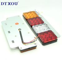China Easy Installation 12v 24v Leds Amber Red Blue White Color Iron Plate Trucks/trailer Side Marker & Down Corner Light for sale