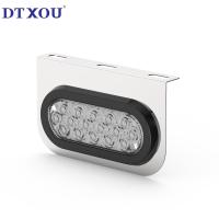 China Factory Quality Multi-voltage 6 Inch Oval Led Stop Turn Tail Lights Strobe Flashing Warning Lights For Trailers Trucks for sale