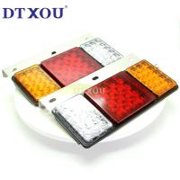 China Wholesale 12v 24v 54pcs Leds 3 In 1 Led Three Lens Combination Tail Light For Trucks Trailer for sale