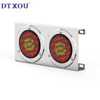 China Wholesale 12v 24v Leds Turn Signal Stop Rear Lamp 2 In 1 Led Two Lens Combination Tail Light For Trucks Trailers for sale