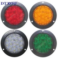 China Top Selling 12v 24v 4 Inch Round Red Amber White Color Led Stop Turn Tail Light For Trucks Trailers Vans Lorries Campers for sale