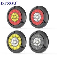 China Fast Delivery Hot-selling 4 Inch 12v 24v Round Truck Trailer Led Stop Brake Turn Tail Light Red Amber White Color Tail Lamp for sale
