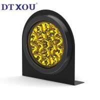 China Fast Delivery 4 Inch Round 24v Leds Red Color Led Tail Light Fog Light Bracket Optional For Trucks Trailers Lorries for sale