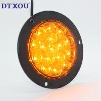 China Fast Delivery 4 Inch Round 12v 24v 16 pcs Leds White Color Led Tail Light For Trucks Trailers Lorries for sale