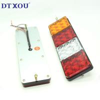 China 12v 24v Combination Led Tail Light With Iron Plate Stop Turn Signal Back Reversing License Plate Light for sale