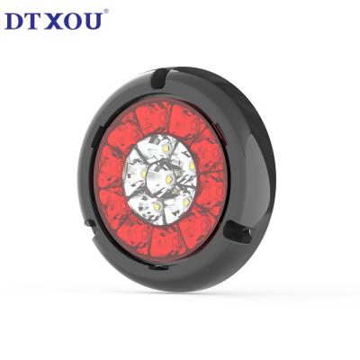 China 12v/24v 4'' Round Rubber Band 16 Led Side Marker Light Night waterproof Led Marker Light for sale
