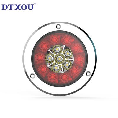China Round 4 Inch Stop Reverse Truck Tail Light Led Lights For Dot Trucks Truck Trailer Lights for sale