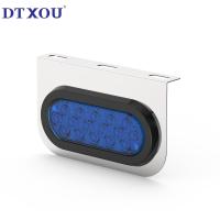 China Waterproof Ip67 6 Inch Oval Trailer Rear Stop Lamp Red And White Led Brake Light for sale