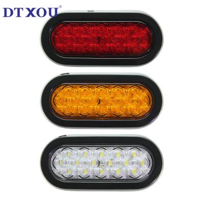 China Universal 6 inch 5 Colors Led 12v 24v Truck Trailer Car Warning Lights for All Trucks for sale